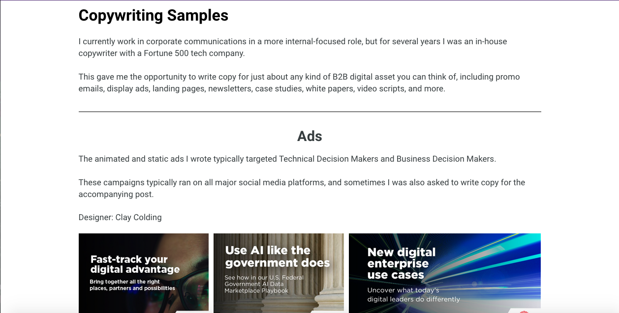 Tips dan Contoh Portofolio Content Writer