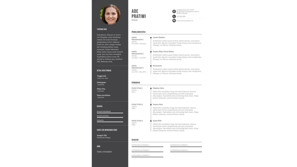 10 Contoh CV Lamaran Kerja Lulusan SMK & Tips Membuatnya